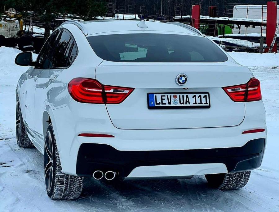 White BMW X4 2015 in Utena, with an engine capacity of 2.99 L and mileage of 190 thousand km for 19400 €, photo 18 on AUTOMOTO.COM.LV