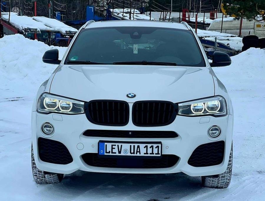 White BMW X4 2015 in Utena, with an engine capacity of 2.99 L and mileage of 190 thousand km for 19400 €, photo 20 on AUTOMOTO.COM.LV