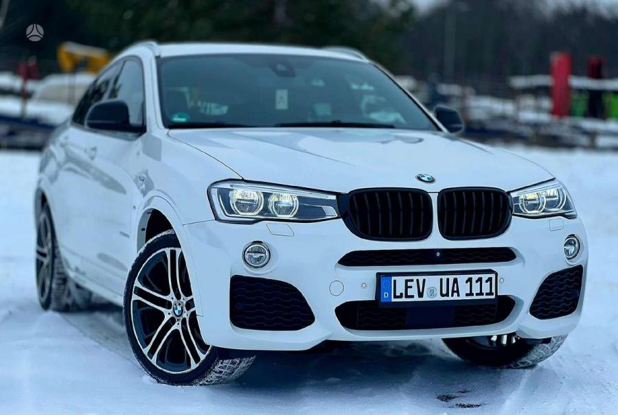 White BMW X4 2015 in Utena, with an engine capacity of 2.99 L and mileage of 190 thousand km for 19400 €, photo 24 on AUTOMOTO.COM.LV