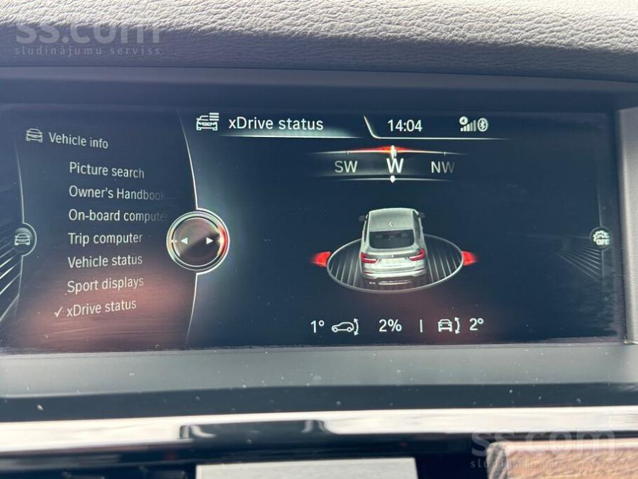 White BMW X4 2015 in Riga, with an engine capacity of 3.00 L and mileage of 245 thousand km for 16500 €, photo 24 on AUTOMOTO.COM.LV
