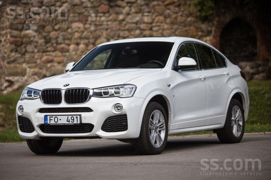 White BMW X4 2015 in Riga, with an engine capacity of 2.00 L and mileage of 207 thousand km for 17800 €, photo 4 on AUTOMOTO.COM.LV