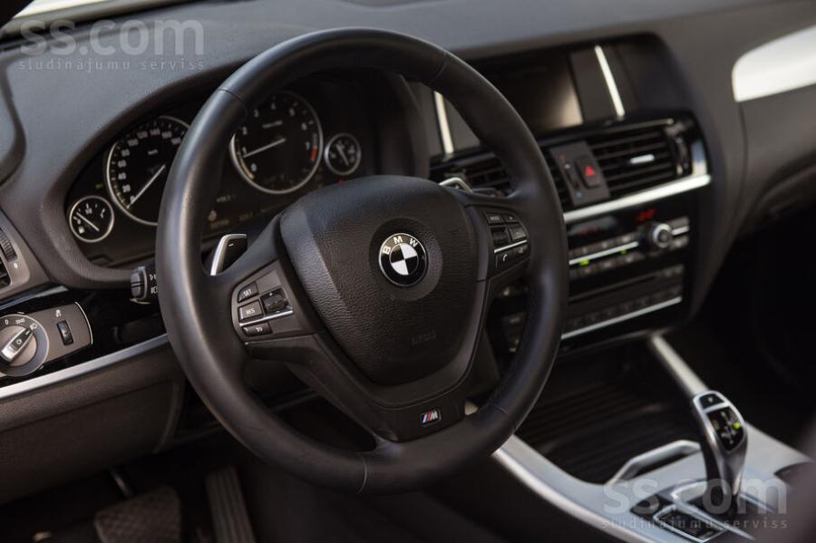 White BMW X4 2015 in Riga, with an engine capacity of 2.00 L and mileage of 207 thousand km for 17800 €, photo 14 on AUTOMOTO.COM.LV