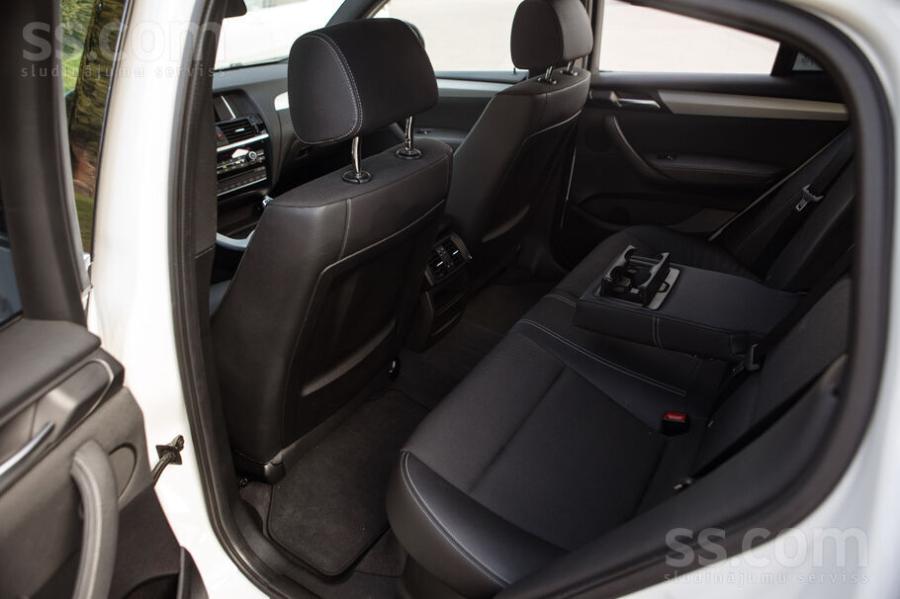 White BMW X4 2015 in Riga, with an engine capacity of 2.00 L and mileage of 207 thousand km for 17800 €, photo 17 on AUTOMOTO.COM.LV