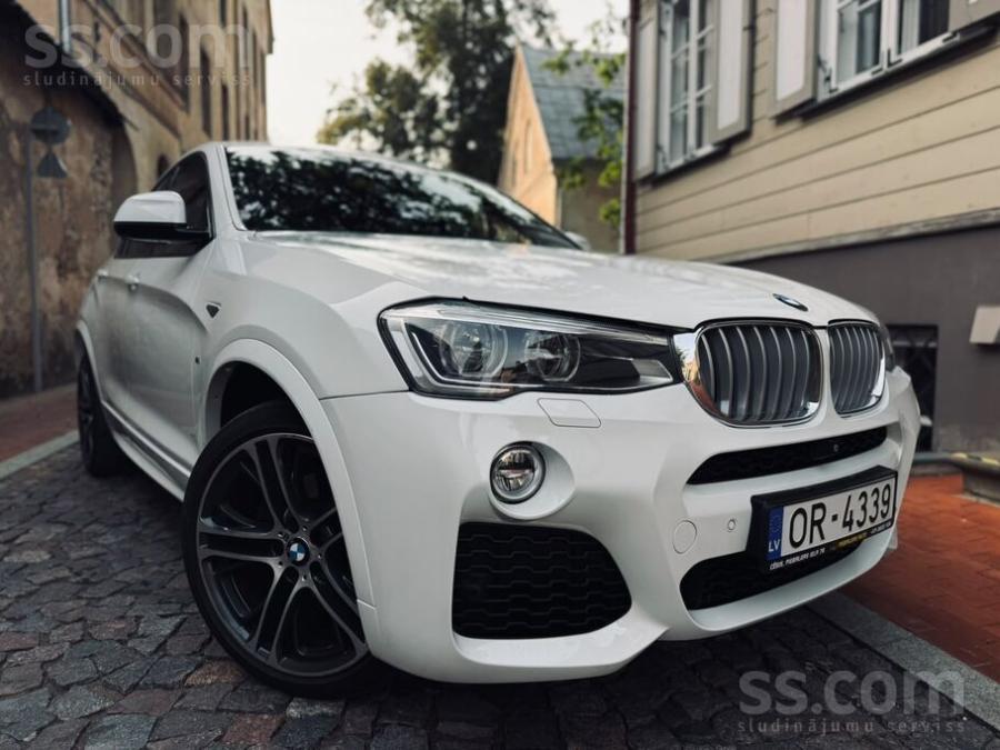 White BMW X4 2015 in Cesis, with an engine capacity of 3.00 L and mileage of 0 thousand km for 16200 €, photo 1 on AUTOMOTO.COM.LV