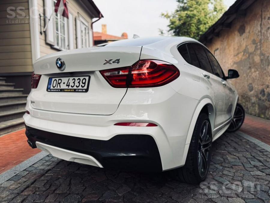 White BMW X4 2015 in Cesis, with an engine capacity of 3.00 L and mileage of 0 thousand km for 16200 €, photo 6 on AUTOMOTO.COM.LV