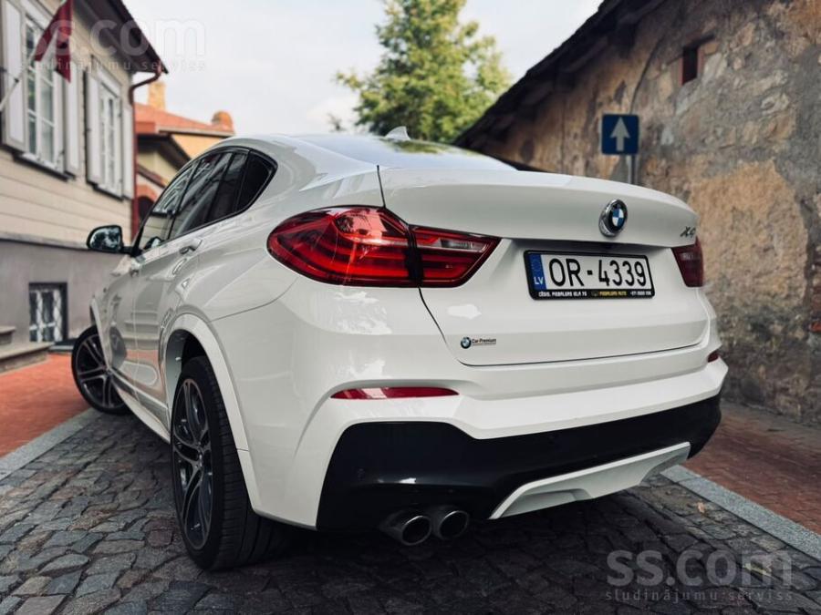 White BMW X4 2015 in Cesis, with an engine capacity of 3.00 L and mileage of 0 thousand km for 16200 €, photo 8 on AUTOMOTO.COM.LV