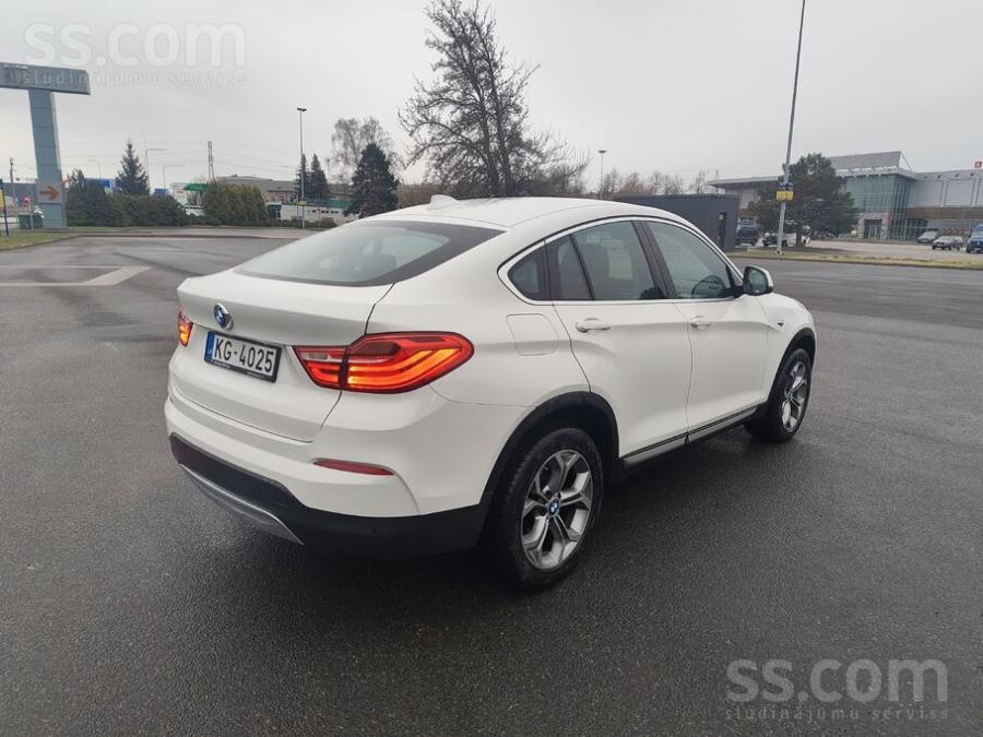 White BMW X4 2016 in Riga, with an engine capacity of 2.00 L and mileage of 164 thousand km for 18300 €, photo 6 on AUTOMOTO.COM.LV