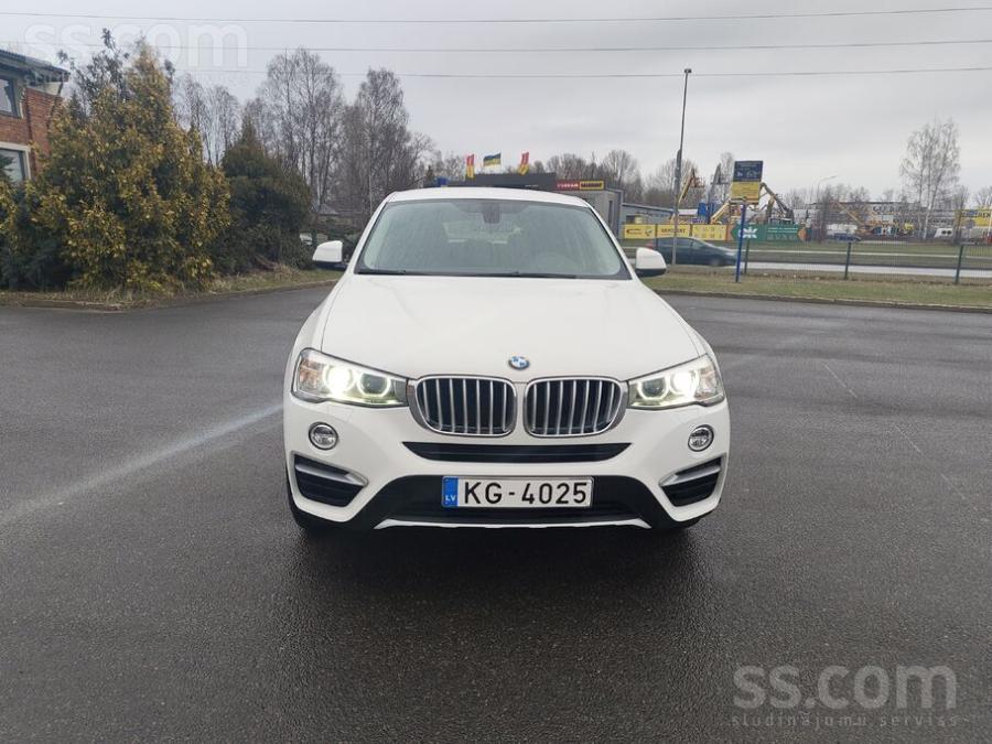 White BMW X4 2016 in Riga, with an engine capacity of 2.00 L and mileage of 164 thousand km for 18300 €, photo 9 on AUTOMOTO.COM.LV