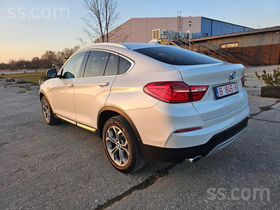 White BMW X4 2016 in Riga, with an engine capacity of 2.00 L and mileage of 180 thousand km for 16990 €, photo 8 on AUTOMOTO.COM.LV