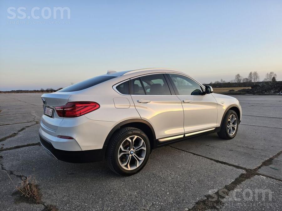 White BMW X4 2016 in Riga, with an engine capacity of 2.00 L and mileage of 180 thousand km for 16990 €, photo 11 on AUTOMOTO.COM.LV