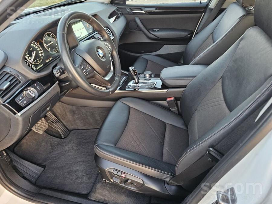 White BMW X4 2016 in Riga, with an engine capacity of 2.00 L and mileage of 180 thousand km for 16990 €, photo 13 on AUTOMOTO.COM.LV