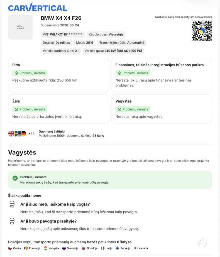 Белый БМВ Х4 2016 в Пренай, объемом двигателя 2.00 л и пробегом 243 тыс. км за 15900 €, фото 52 на AUTOMOTO.COM.LV