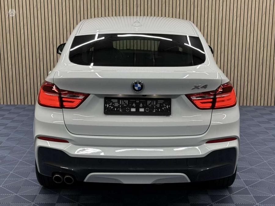White BMW X4 2016 in Marijampole, with an engine capacity of 2.99 L and mileage of 303 thousand km for 18350 €, photo 8 on AUTOMOTO.COM.LV