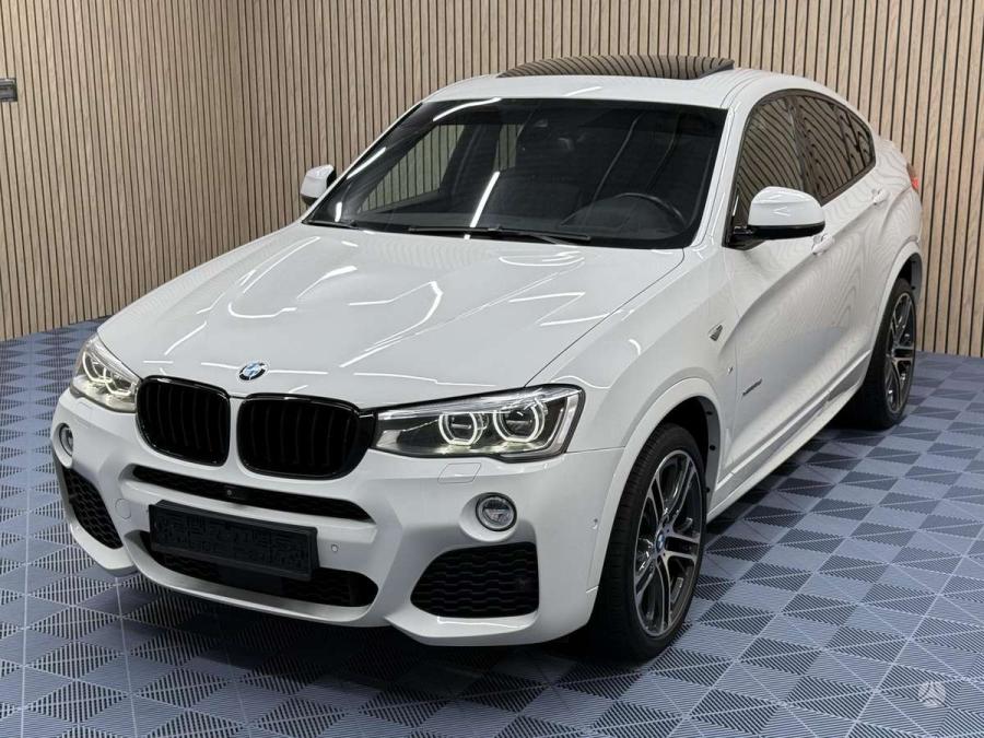 White BMW X4 2016 in Marijampole, with an engine capacity of 2.99 L and mileage of 303 thousand km for 18350 €, photo 11 on AUTOMOTO.COM.LV