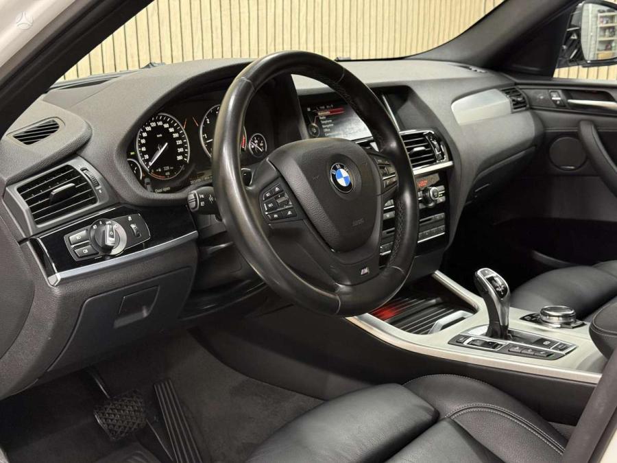 White BMW X4 2016 in Marijampole, with an engine capacity of 2.99 L and mileage of 303 thousand km for 18350 €, photo 25 on AUTOMOTO.COM.LV