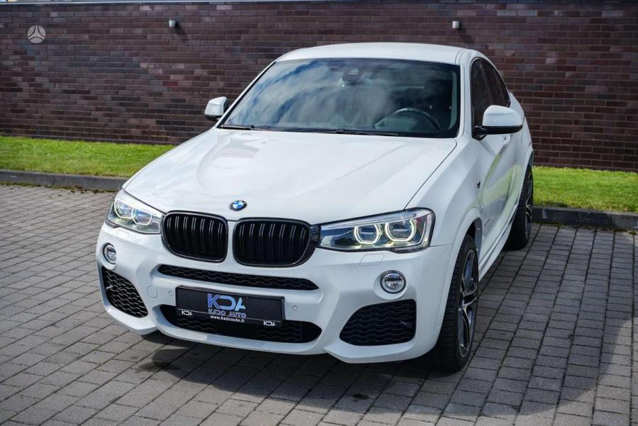 White BMW X4 2016 in Marijampole, with an engine capacity of 2.99 L and mileage of 210 thousand km for 17950 €, photo 5 on AUTOMOTO.COM.LV