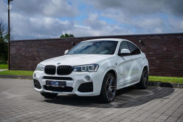 White BMW X4 2016 in Marijampole, with an engine capacity of 2.99 L and mileage of 210 thousand km for 17950 €, photo 5 on AUTOMOTO.COM.LV
