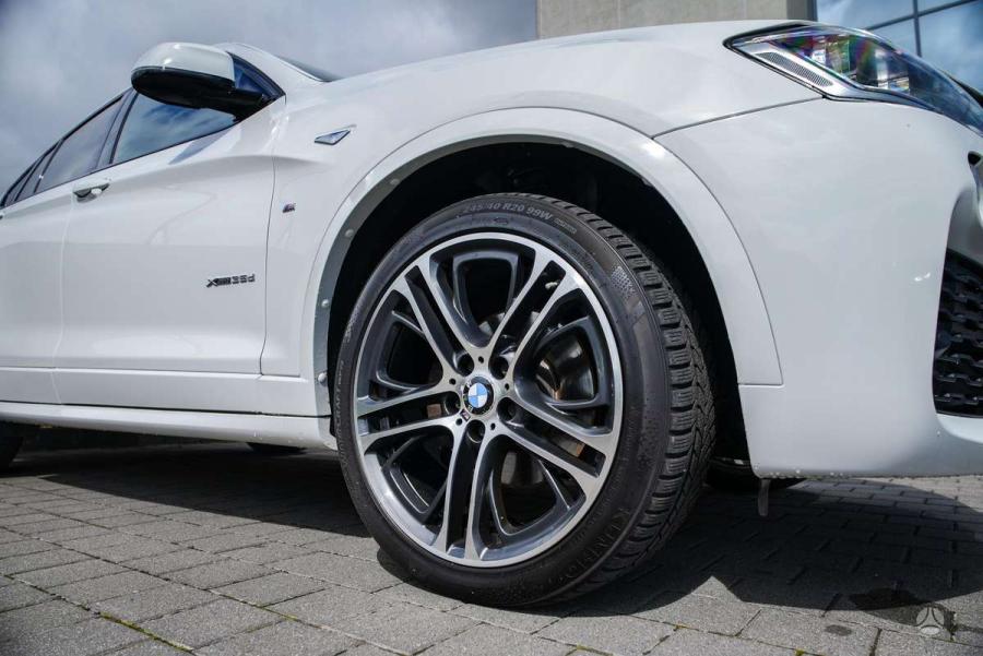 White BMW X4 2016 in Marijampole, with an engine capacity of 2.99 L and mileage of 210 thousand km for 17950 €, photo 8 on AUTOMOTO.COM.LV