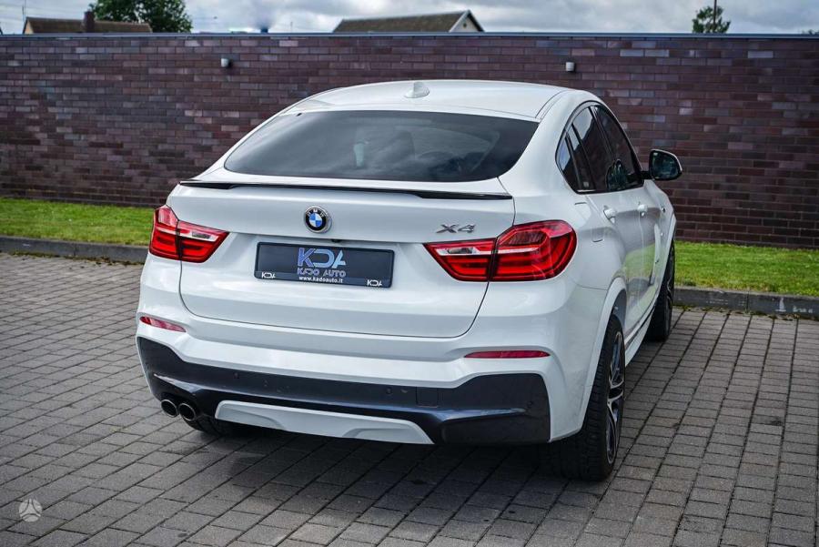 White BMW X4 2016 in Marijampole, with an engine capacity of 2.99 L and mileage of 210 thousand km for 17950 €, photo 13 on AUTOMOTO.COM.LV