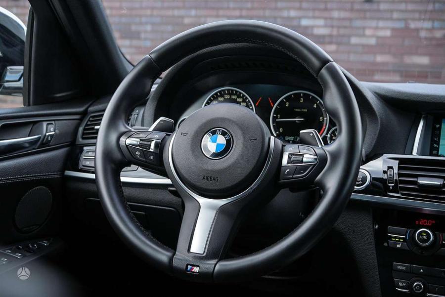 White BMW X4 2016 in Marijampole, with an engine capacity of 2.99 L and mileage of 210 thousand km for 17950 €, photo 20 on AUTOMOTO.COM.LV