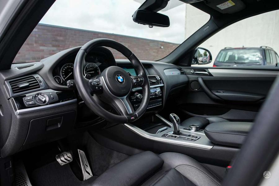 White BMW X4 2016 in Marijampole, with an engine capacity of 2.99 L and mileage of 210 thousand km for 17950 €, photo 27 on AUTOMOTO.COM.LV