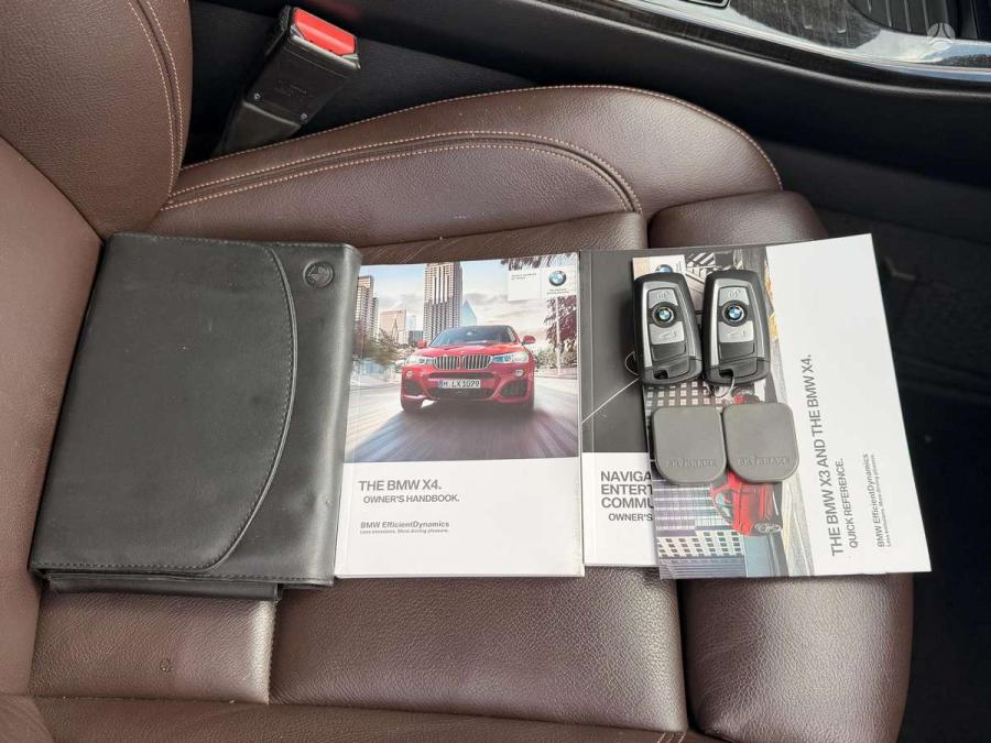 White BMW X4 2016 in Vilnius, with an engine capacity of 2.00 L and mileage of 192 thousand km for 18000 €, photo 27 on AUTOMOTO.COM.LV