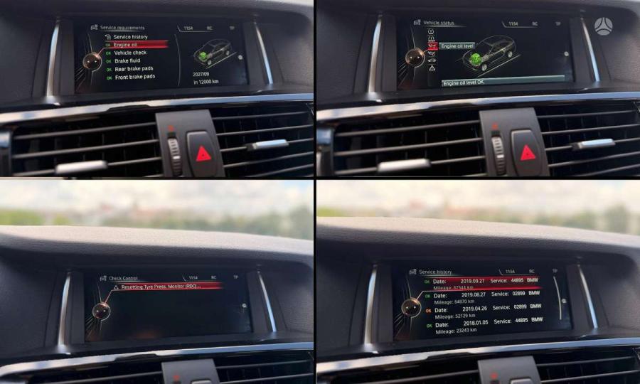 White BMW X4 2016 in Vilnius, with an engine capacity of 2.00 L and mileage of 192 thousand km for 18000 €, photo 30 on AUTOMOTO.COM.LV
