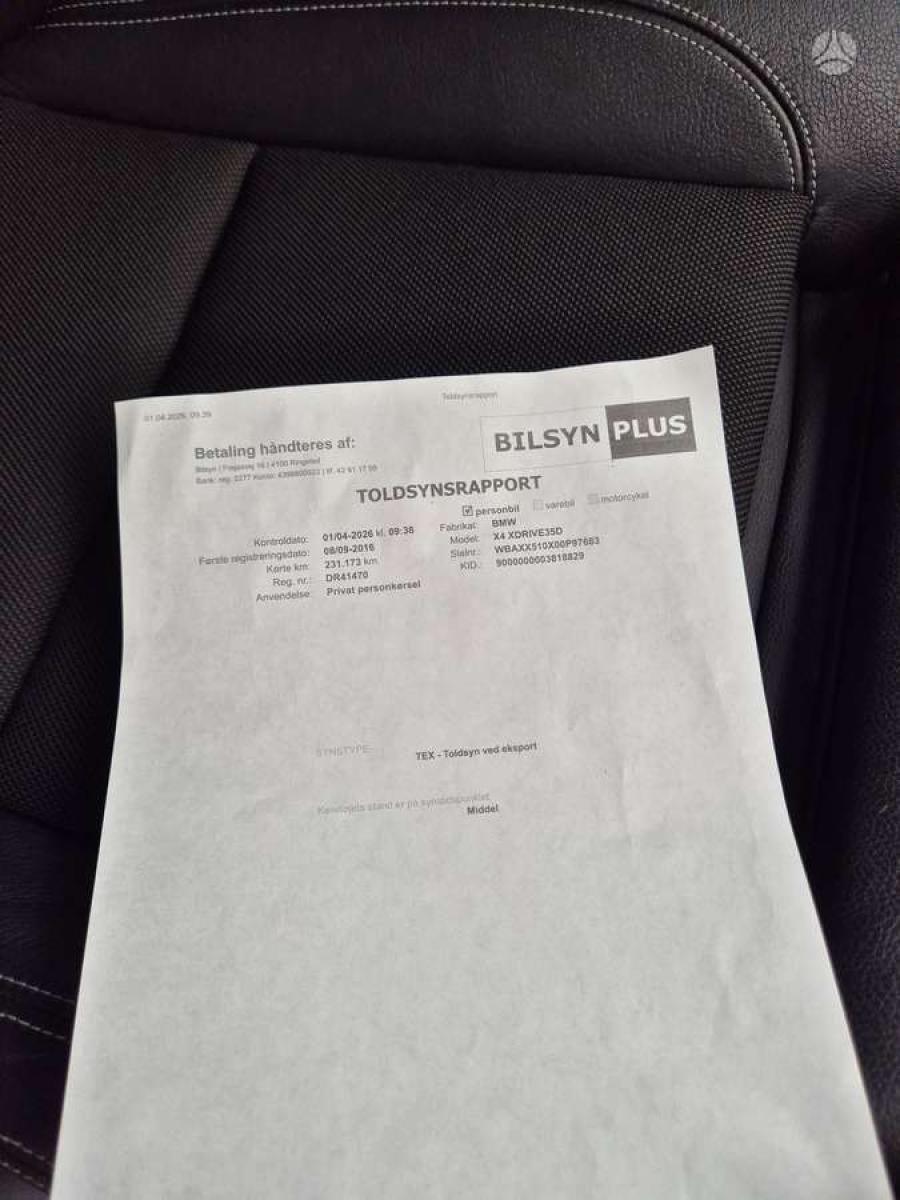 Balts BMW X4 2016 Utena, ar dzinēja tilpumu 2.99 L un nobraukumu 232 tūkst. km par 17490 €, foto 28 vietnē AUTOMOTO.COM.LV