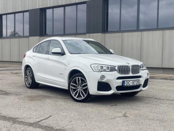 White BMW X4 2017 in Riga, with an engine capacity of 3.00 L and mileage of 282 thousand km for 20990 €, photo 3 on AUTOMOTO.COM.LV