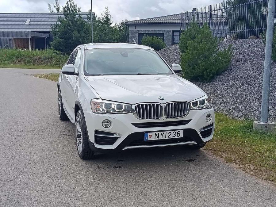 Balts BMW X4 2017 Viļņa, ar dzinēja tilpumu 2.00 L un nobraukumu 81 tūkst. km par 19000 €, foto 1 vietnē AUTOMOTO.COM.LV