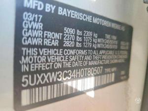 White BMW X4 2017 in Klaipeda, with an engine capacity of 2.00 L and mileage of 178 thousand km for 10995 €, photo 14 on AUTOMOTO.COM.LV