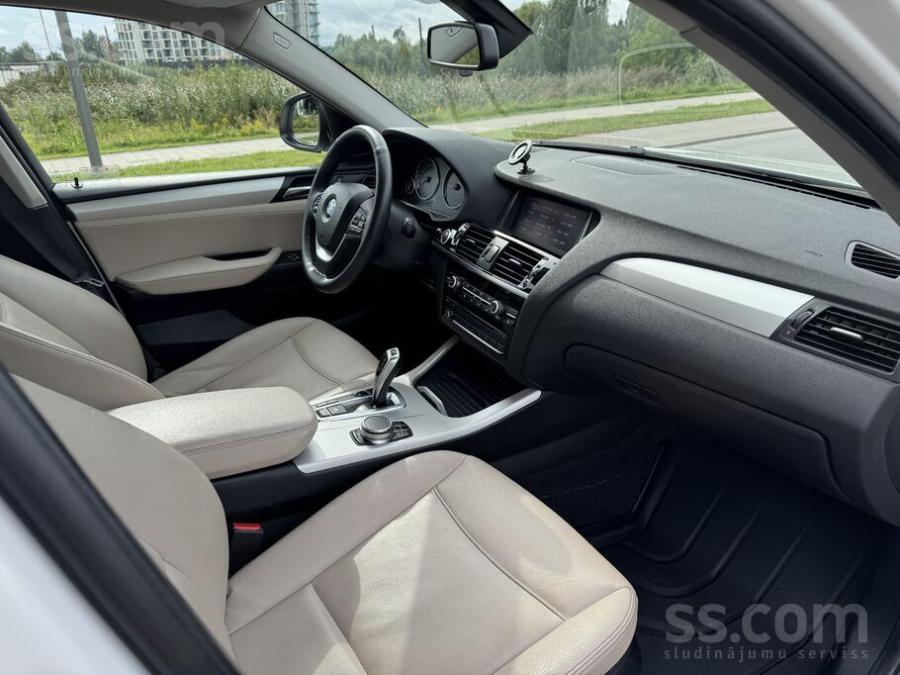 White BMW X4 2017 in Riga, with an engine capacity of 2.00 L and mileage of 120 thousand km for 21900 €, photo 20 on AUTOMOTO.COM.LV