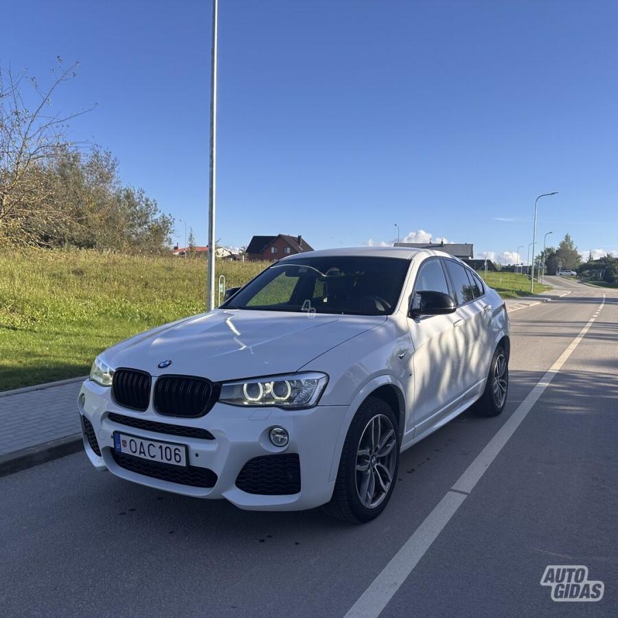 White BMW X4 2017 in Jonava, with an engine capacity of 3.00 L and mileage of 268 thousand km for 14500 €, photo 8 on AUTOMOTO.COM.LV