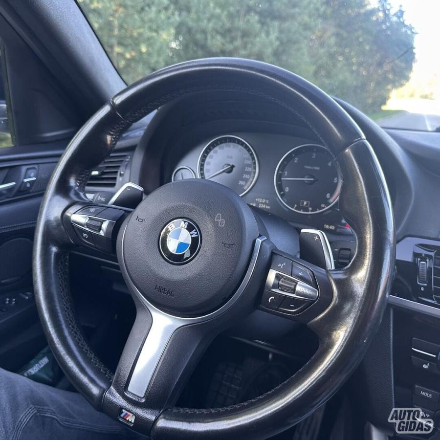 White BMW X4 2017 in Jonava, with an engine capacity of 3.00 L and mileage of 268 thousand km for 14500 €, photo 15 on AUTOMOTO.COM.LV
