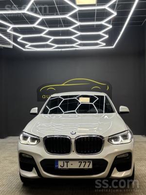 White BMW X4 2018 in Riga, with an engine capacity of 3.00 L and mileage of 59 thousand km for 35500 €, photo 2 on AUTOMOTO.COM.LV