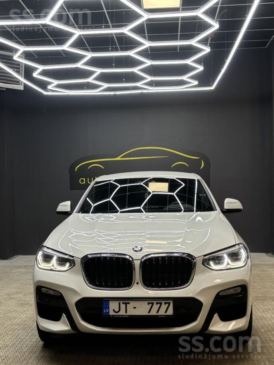 White BMW X4 2018 in Riga, with an engine capacity of 3.00 L and mileage of 59 thousand km for 35500 €, photo 2 on AUTOMOTO.COM.LV