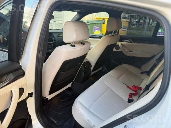White BMW X4 2018 in Riga, with an engine capacity of 2.00 L and mileage of 134 thousand km for 20500 €, photo 6 on AUTOMOTO.COM.LV