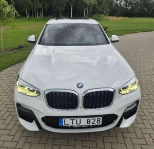 White BMW X4 2018 in Utena, with an engine capacity of 2.00 L and mileage of 216 thousand km for 27500 €, photo 6 on AUTOMOTO.COM.LV