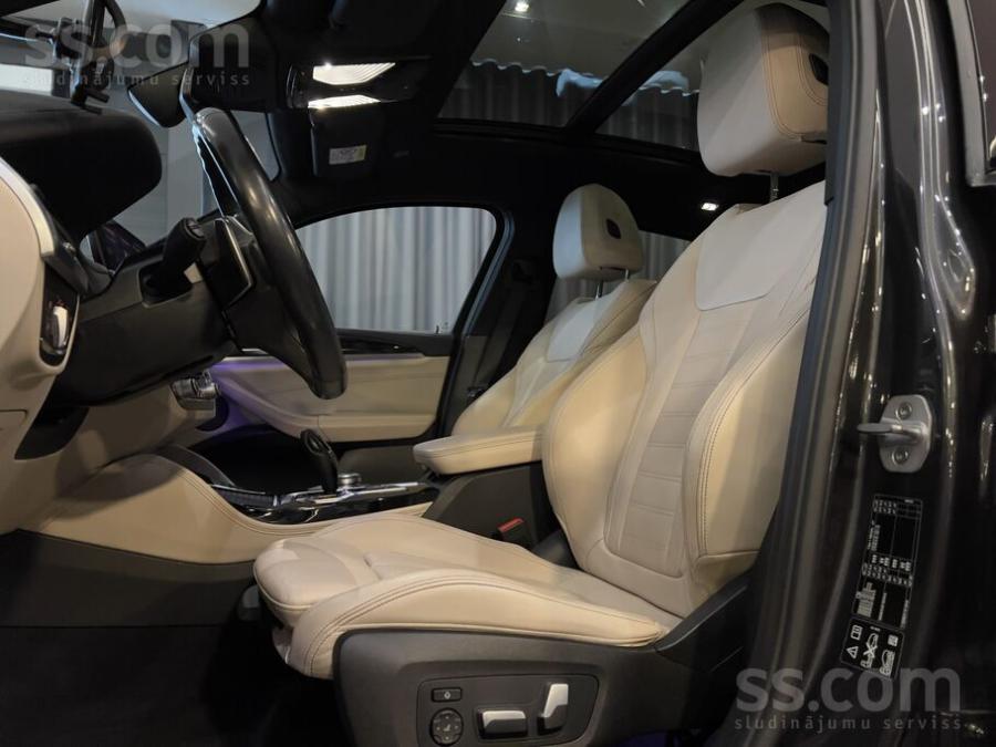 White BMW X4 2018 in Riga, with an engine capacity of 3.00 L and mileage of 225 thousand km for 29990 €, photo 9 on AUTOMOTO.COM.LV