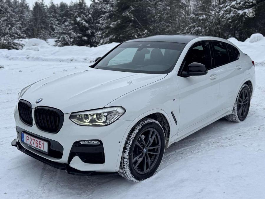 White BMW X4 2019 in Vilnius, with an engine capacity of 2.00 L and mileage of 270 thousand km for 23850 €, photo 1 on AUTOMOTO.COM.LV