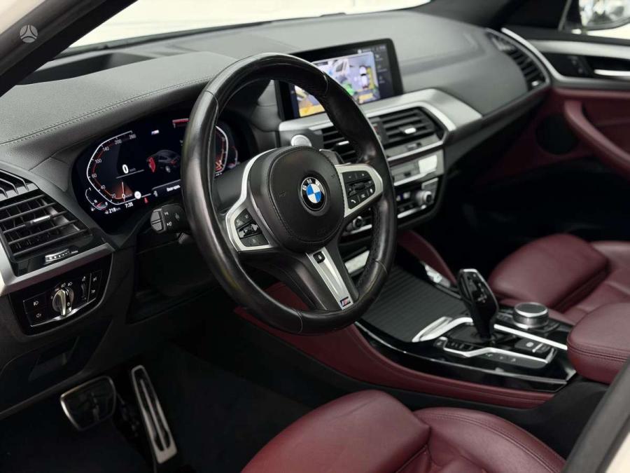 White BMW X4 2021 in Vilnius, with an engine capacity of 2.00 L and mileage of 58 thousand km for 38000 €, photo 9 on AUTOMOTO.COM.LV