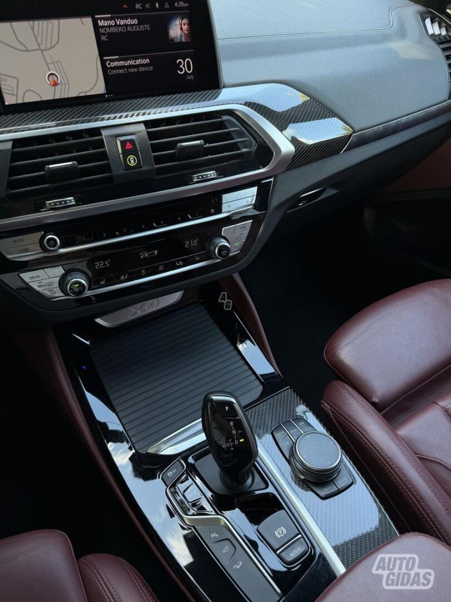 White BMW X4 2021 in Vilnius, with an engine capacity of 2.00 L and mileage of 59 thousand km for 36000 €, photo 25 on AUTOMOTO.COM.LV