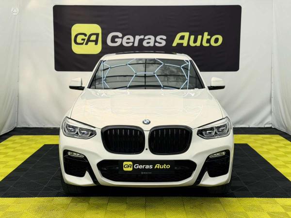 White BMW X4 2021 in Vilnius, with an engine capacity of 2.00 L and mileage of 58 thousand km for 36800 €, photo 7 on AUTOMOTO.COM.LV