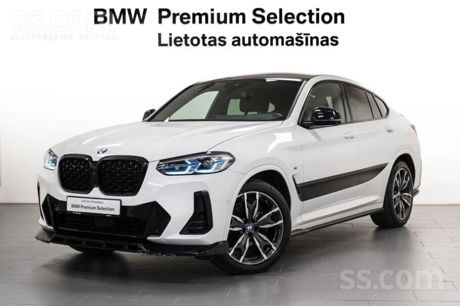 White BMW X4 2023 in Riga, with an engine capacity of 2.00 L and mileage of 51 thousand km for 48500 €, photo 1 on AUTOMOTO.COM.LV