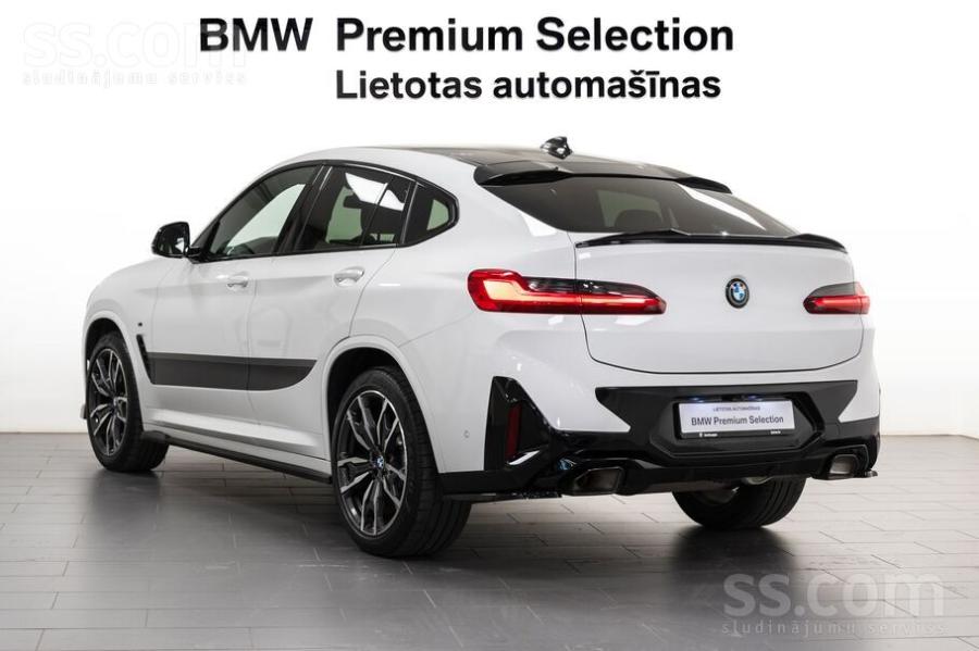 White BMW X4 2023 in Riga, with an engine capacity of 2.00 L and mileage of 51 thousand km for 48500 €, photo 4 on AUTOMOTO.COM.LV