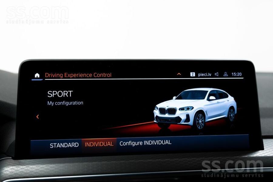 White BMW X4 2023 in Riga, with an engine capacity of 2.00 L and mileage of 51 thousand km for 48500 €, photo 20 on AUTOMOTO.COM.LV
