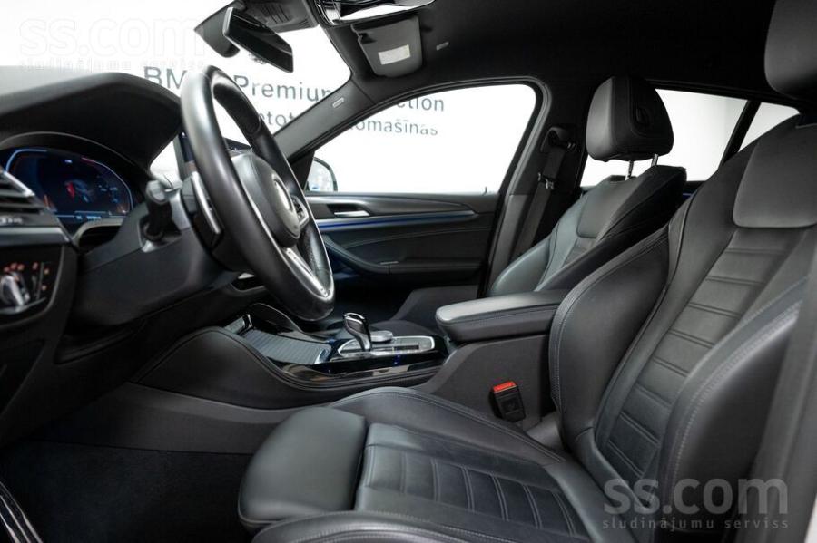 White BMW X4 2023 in Riga, with an engine capacity of 2.00 L and mileage of 51 thousand km for 48500 €, photo 31 on AUTOMOTO.COM.LV