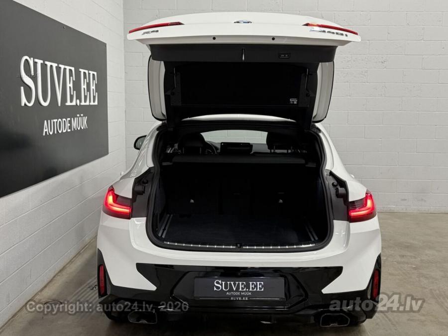 White BMW X4 2024 in Tallinn, with an engine capacity of 3.00 L and mileage of 19 thousand km for 58995 €, photo 12 on AUTOMOTO.COM.LV