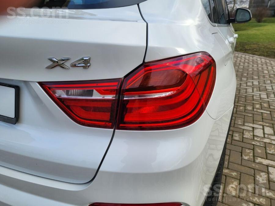 White BMW X4 2014 in Saldus, with an engine capacity of 2.00 L and mileage of 140 thousand km for 18215 €, photo 19 on AUTOMOTO.COM.LV