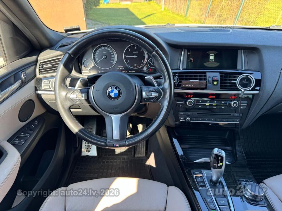 White BMW X4 2018 in Tallinn, with an engine capacity of 2.00 L and mileage of 112 thousand km for 27800 €, photo 13 on AUTOMOTO.COM.LV